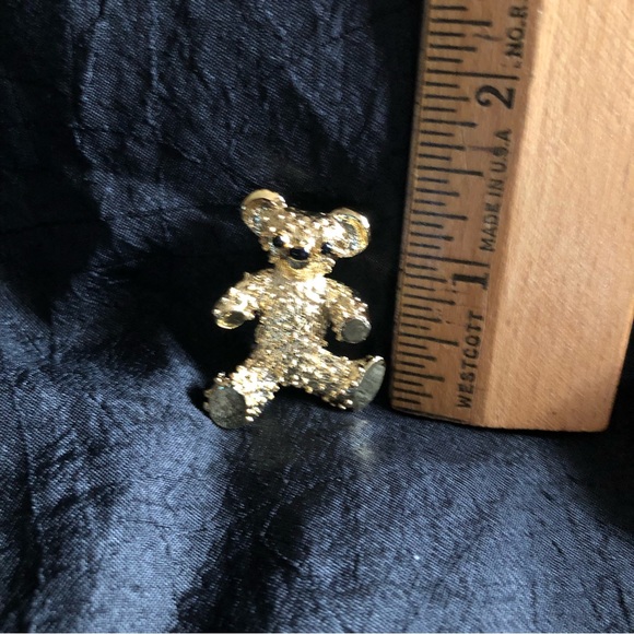 Gerry's | Jewelry | Vintage 98s Gerrys Gold Tone Textured Teddy Bear ...